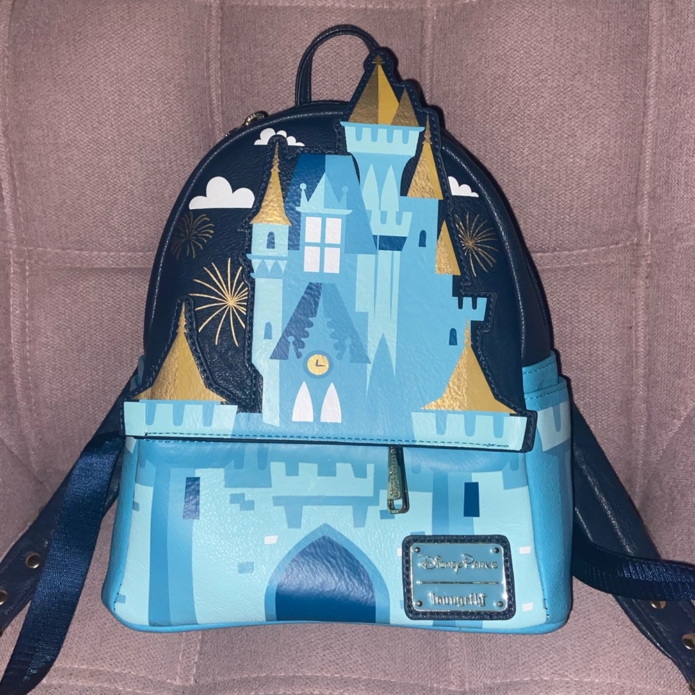 Loungefly Disney Cinderella Castle Mini Backpack - Gem